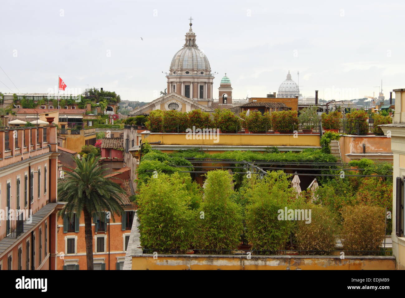Landscape of domes in Rome, Italy Stock Photo - Alamy