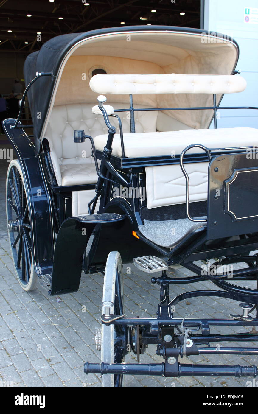 Old style coupe horse coach Stock Photo - Alamy