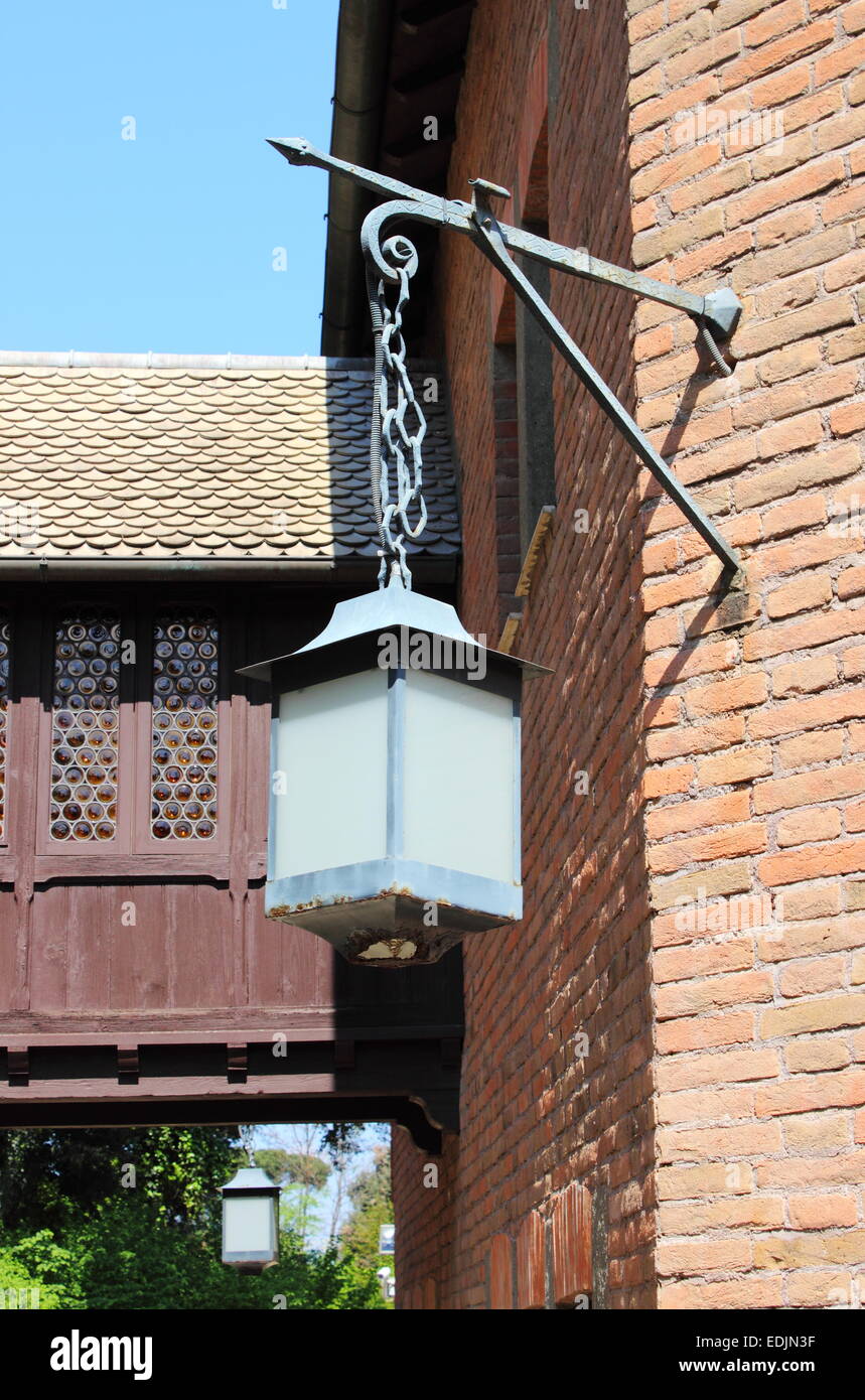 Old medieval street lamp Stock Photo - Alamy