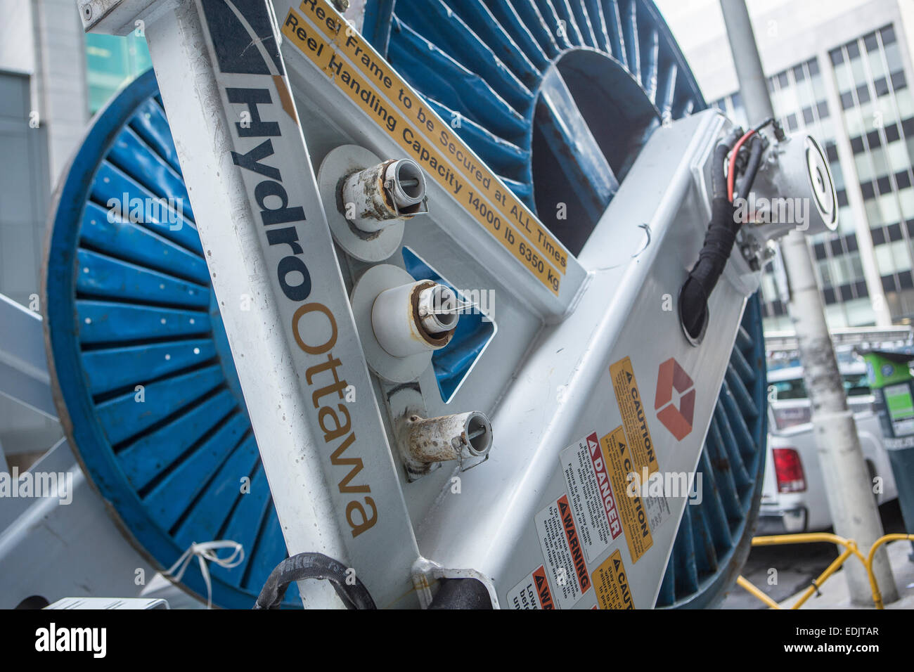 A Hydro Ottawa utility truck is pictured in Ottawa Stock Photo - Alamy