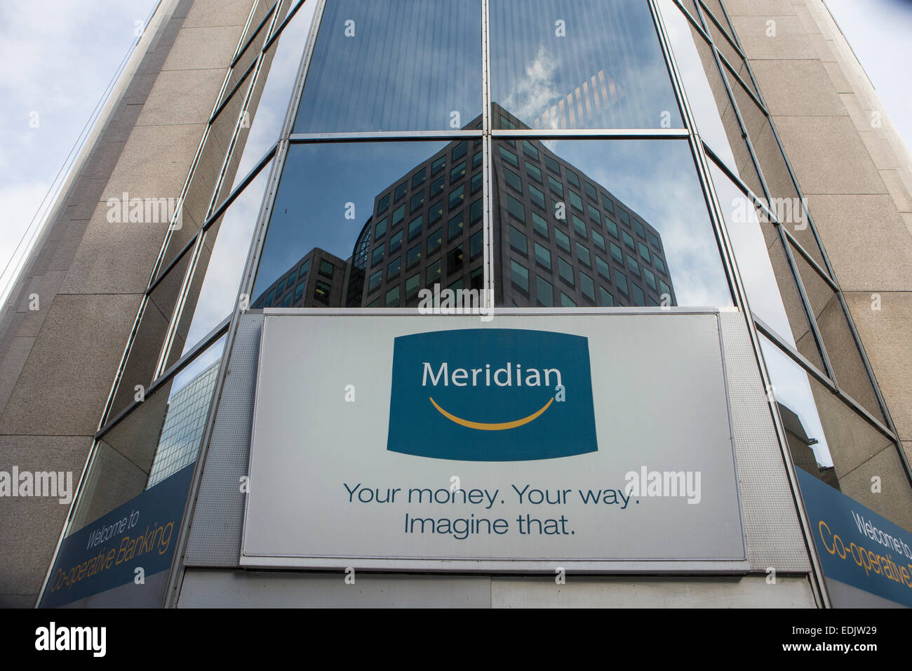 Meridian logo is seen on an office building in Ottawa Stock Photo - Alamy