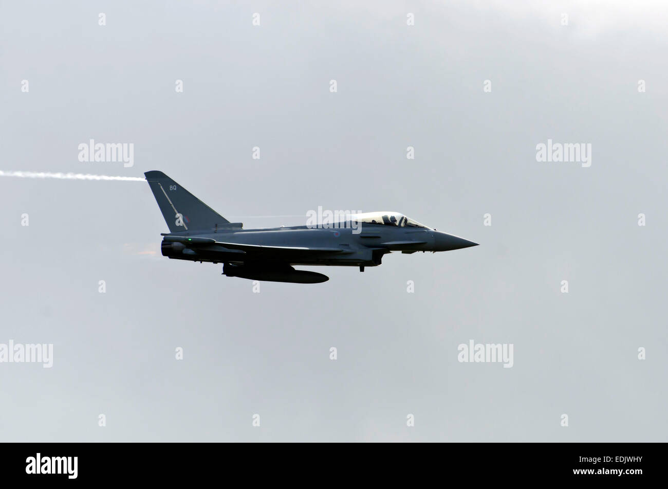 Eurofighter FGR4/T3 Typhoon aircraft flying at Leuchars Air Show ...