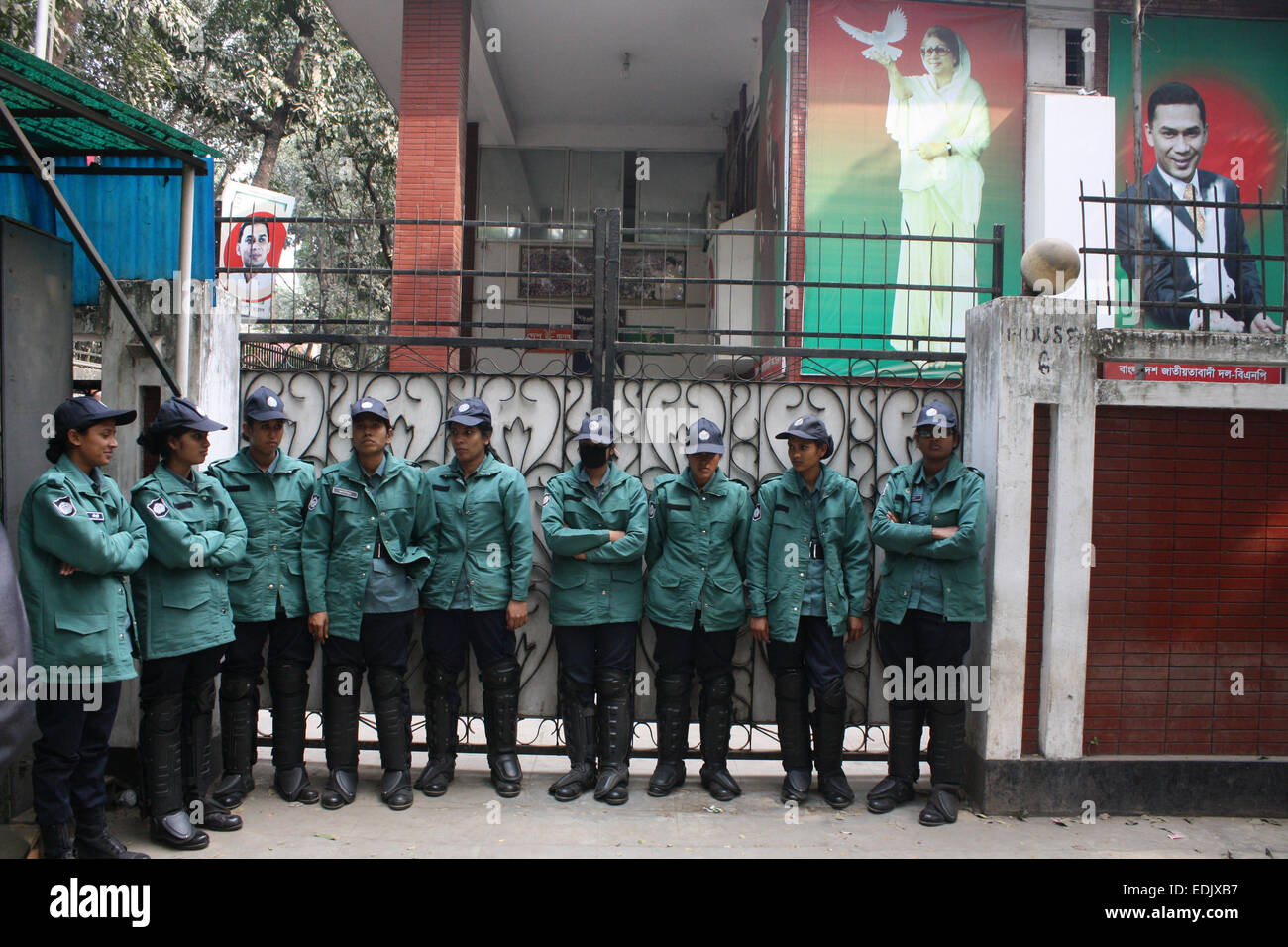BNP chairperson Khaleda Zia remains confined to her Gulshan office for ...