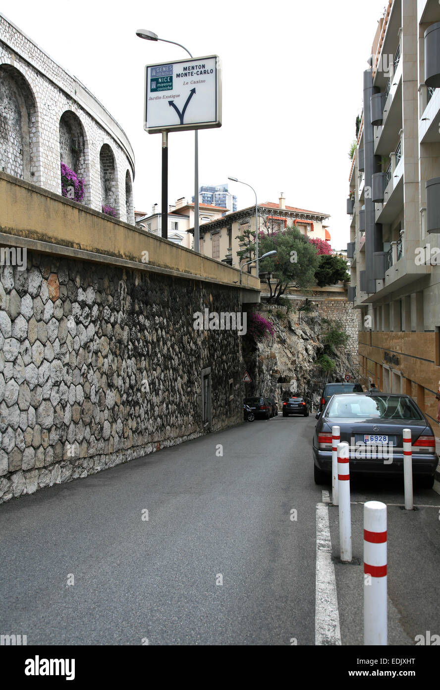 Road signs monte carlo monaco hi-res stock photography and images - Alamy