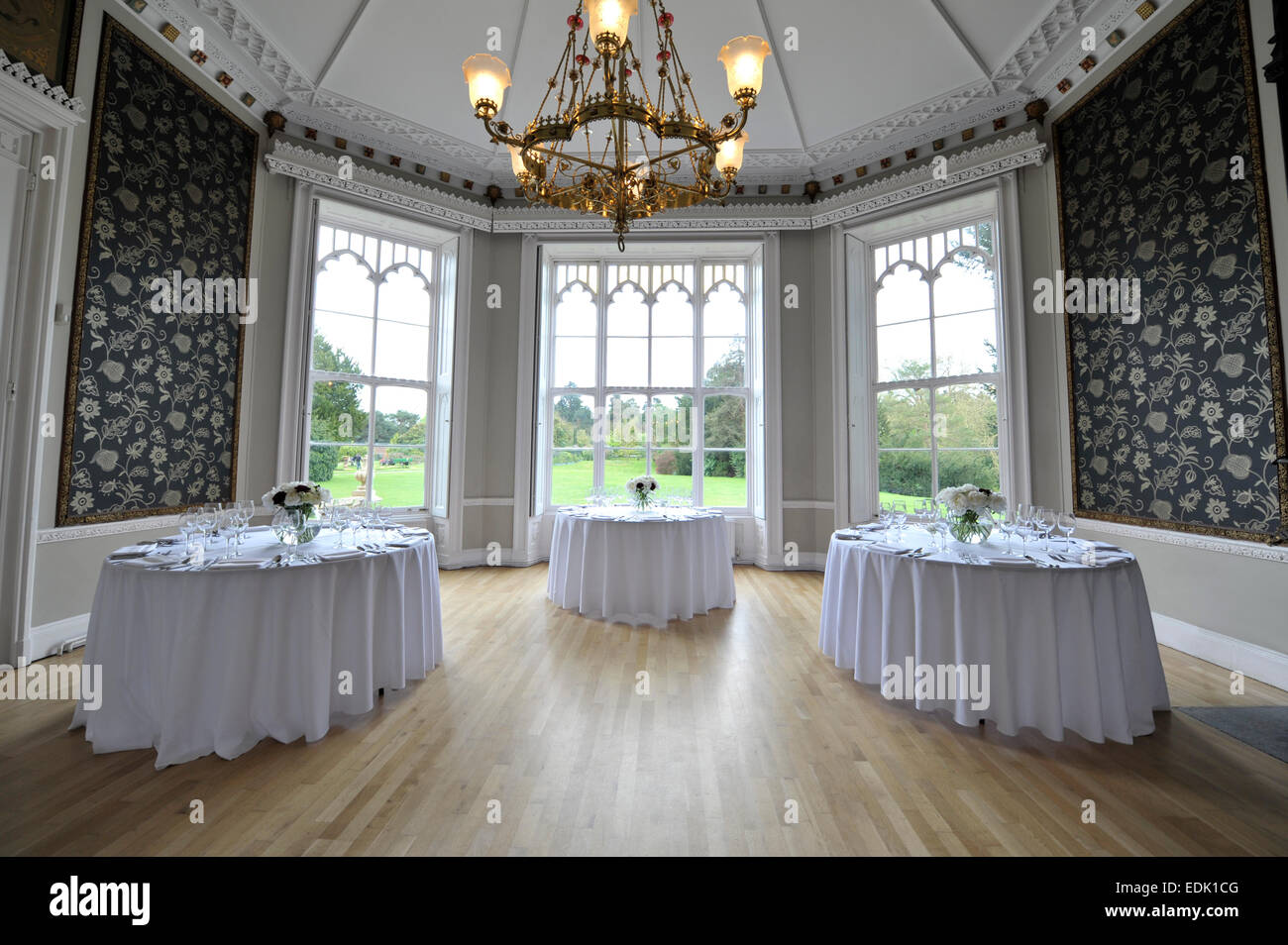 Wedding venue decoration Stock Photo - Alamy