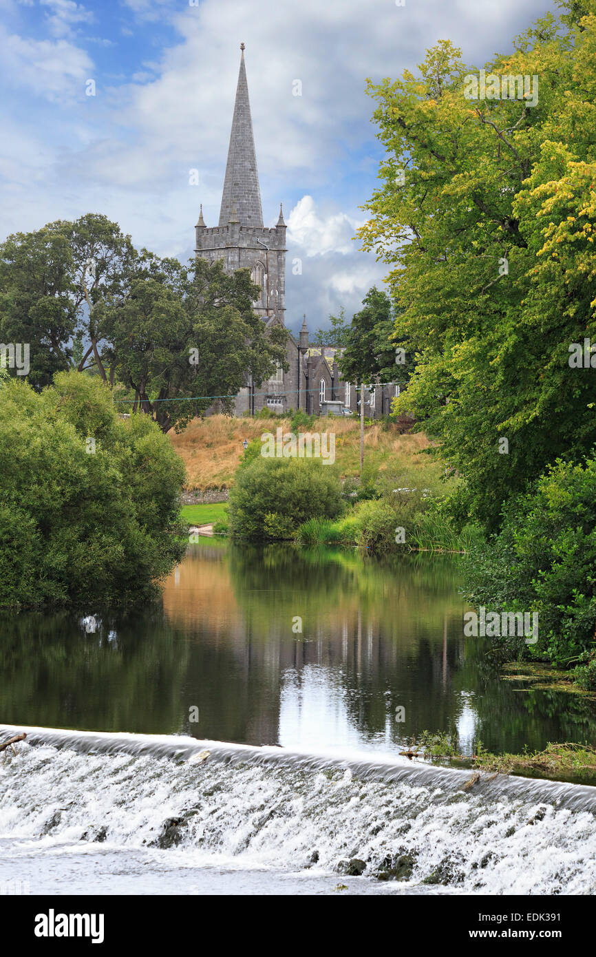 Church across the River Suir Stock Photo - Alamy