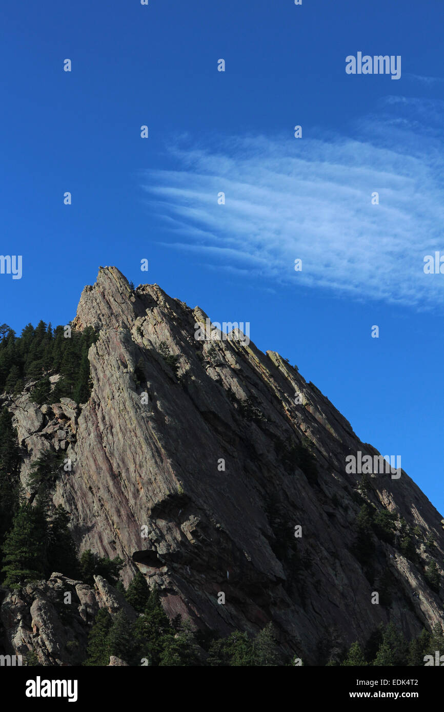 Flatiron mountain rock formations Boulder Colorado Stock Photo - Alamy