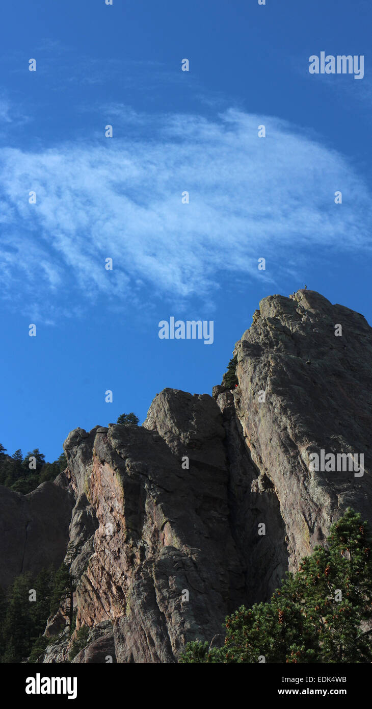 Flatiron mountain rock formations Boulder Colorado Stock Photo - Alamy