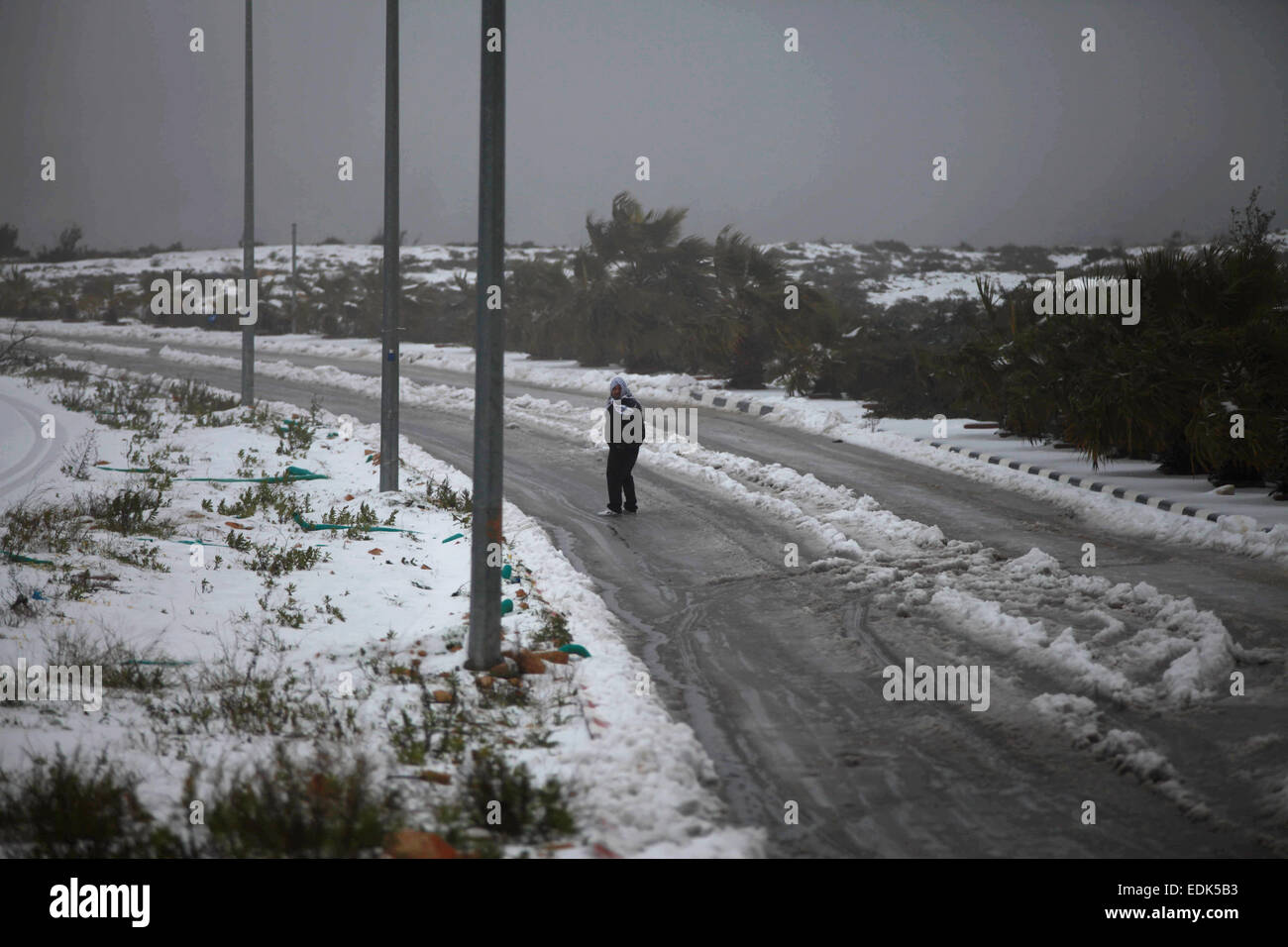 Ramallah, West Bank, Palestinian Territory. 8th Jan, 2015. A ...