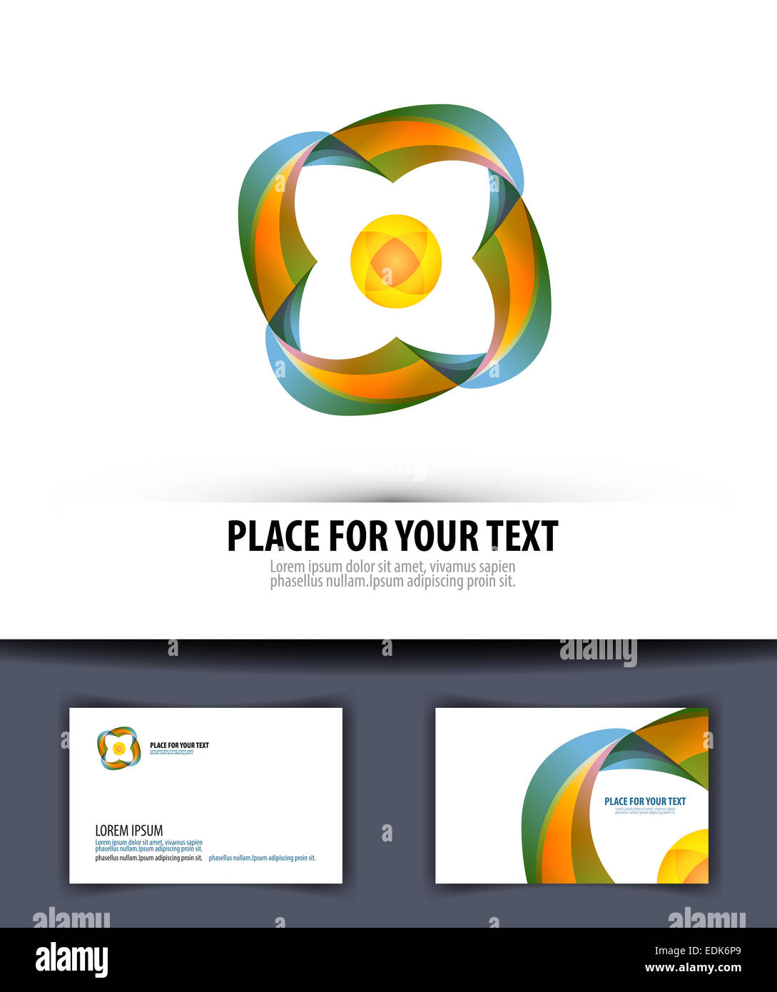 Business. Logo, icon, emblem, template, business card Stock Photo - Alamy