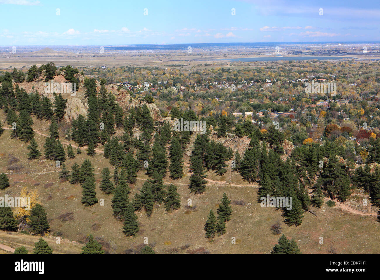 Trails along rock formations Boulder Colorado Stock Photo - Alamy