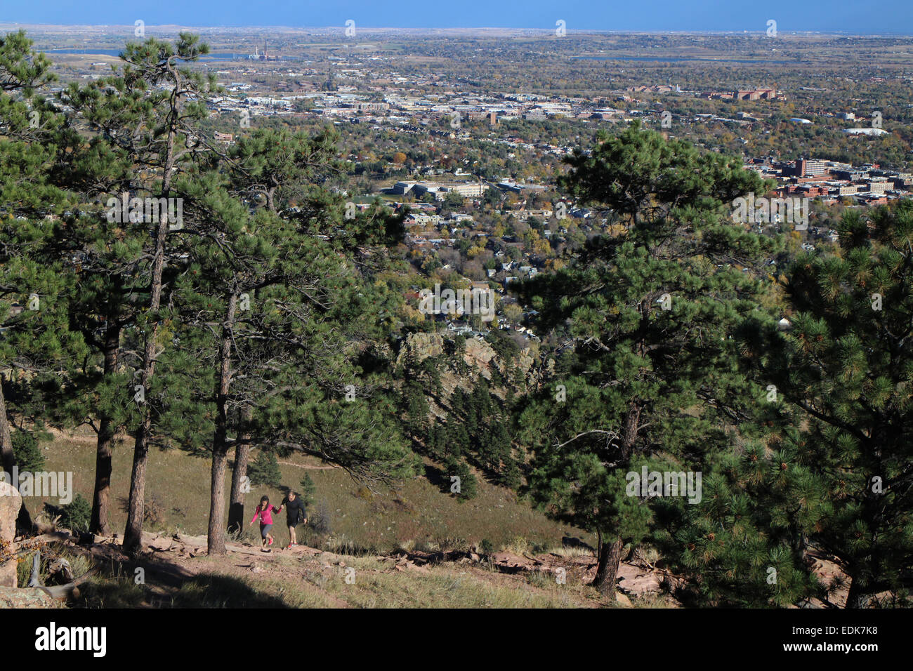 Trails along rock formations Boulder Colorado Stock Photo - Alamy