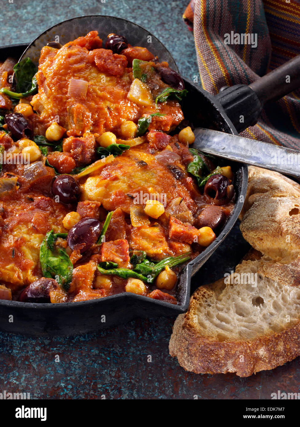 Spanish chicken stew Stock Photo - Alamy