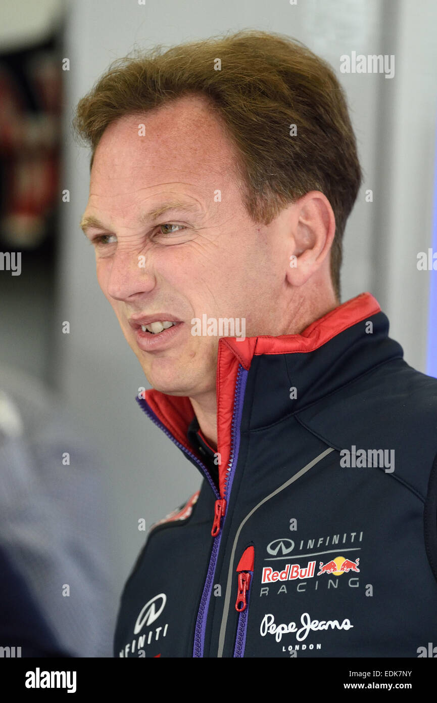 Silverstone F1 Grand Prix, qualifying race Featuring: Christian Horner ...