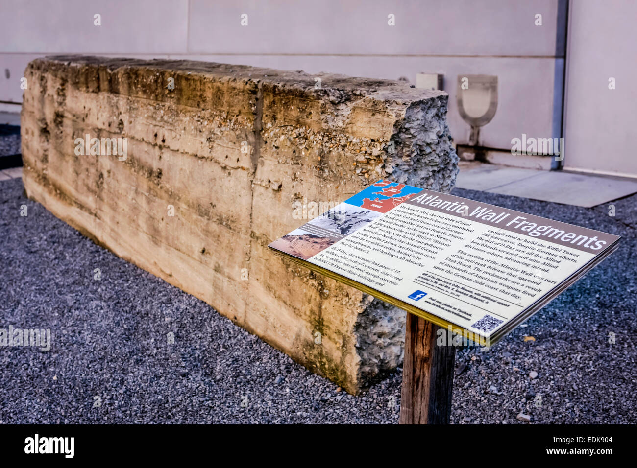 Part of the Atlantic wall, Hitler's defences in Normandy during WW2 at ...