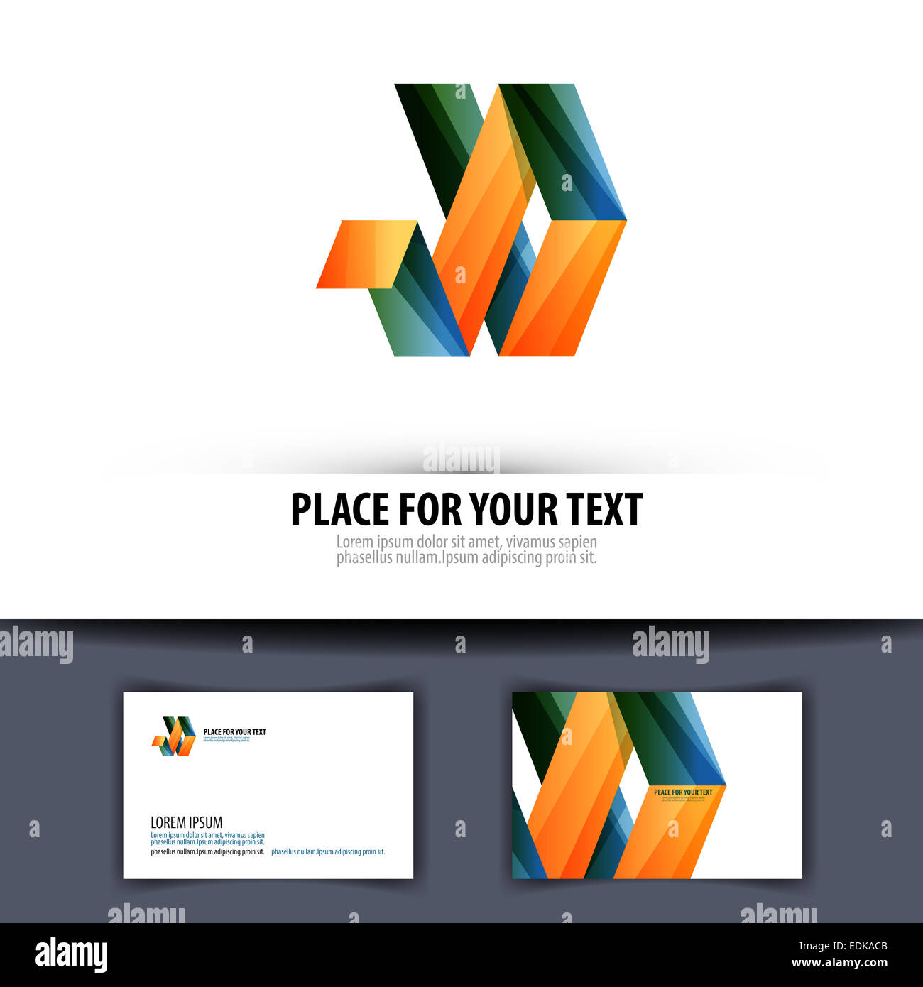 Business. Logo, icon, emblem, template, business card Stock Photo - Alamy