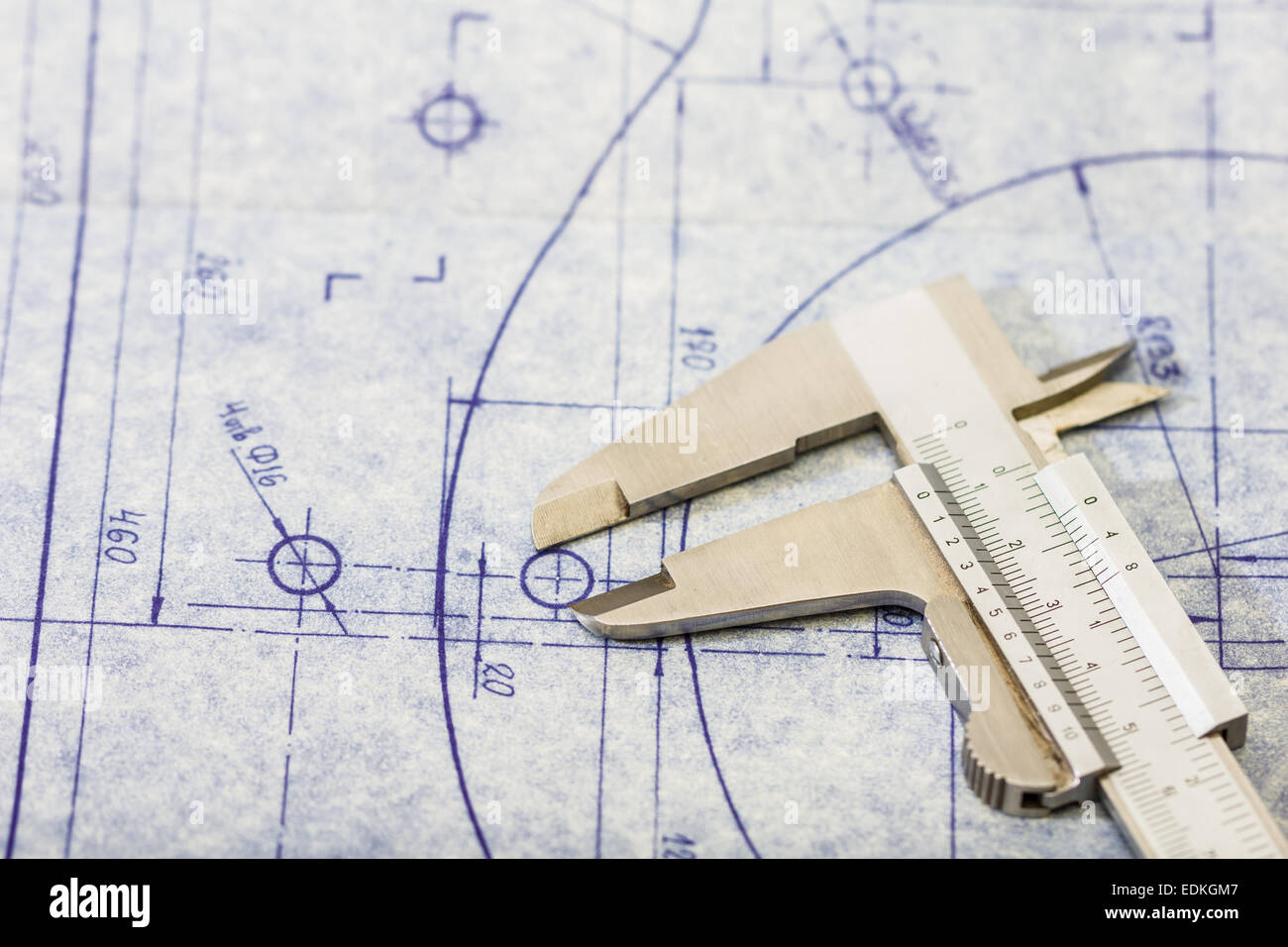 Mechanical engineering blueprint hi-res stock photography and images ...