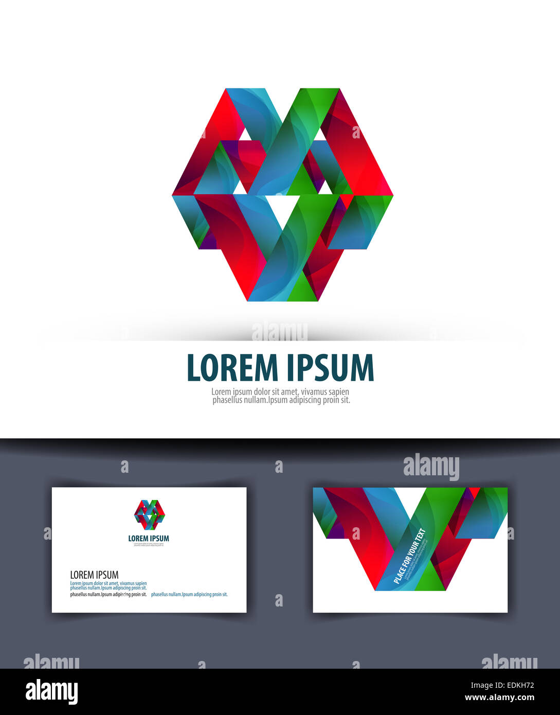 Business. Logo, icon, emblem, template, business card Stock Photo - Alamy