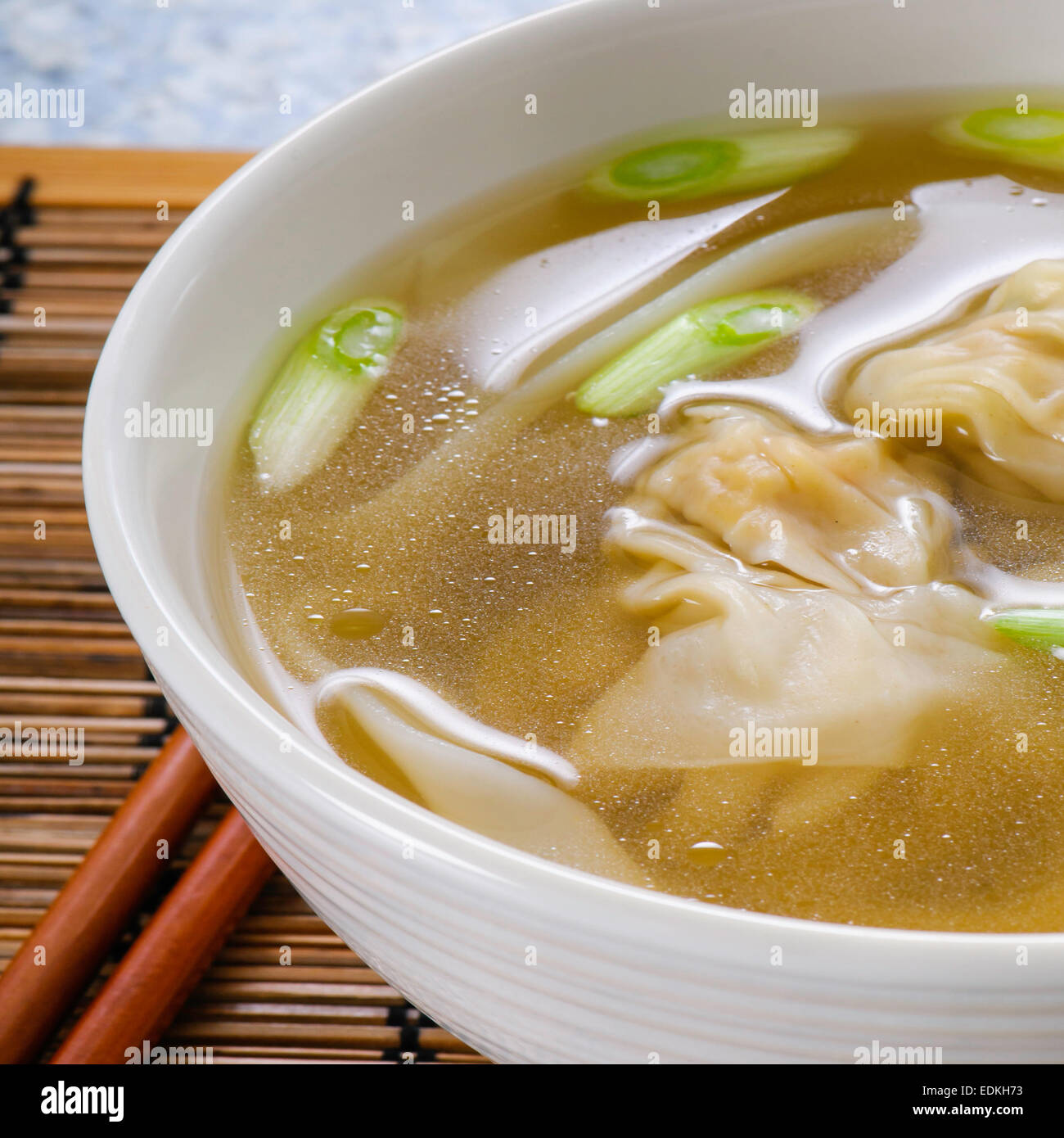 Soup won ton hi-res stock photography and images - Alamy
