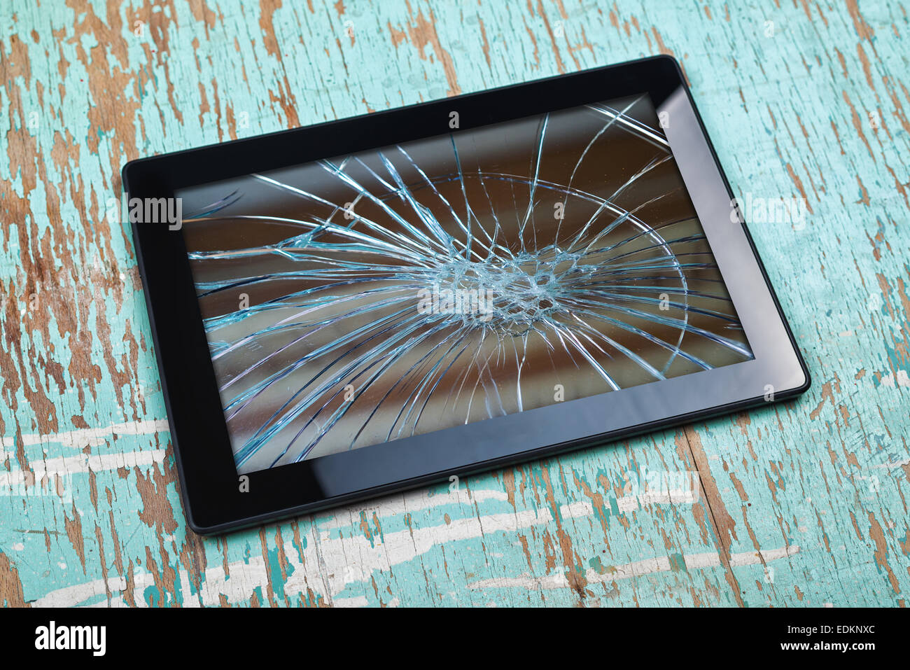 Broken tablet on service table hi-res stock photography and images - Alamy