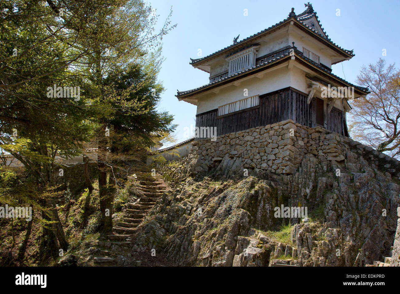 Bitchu Matsuyama, AKA Takahashi, a mountain top castle. The two story ...