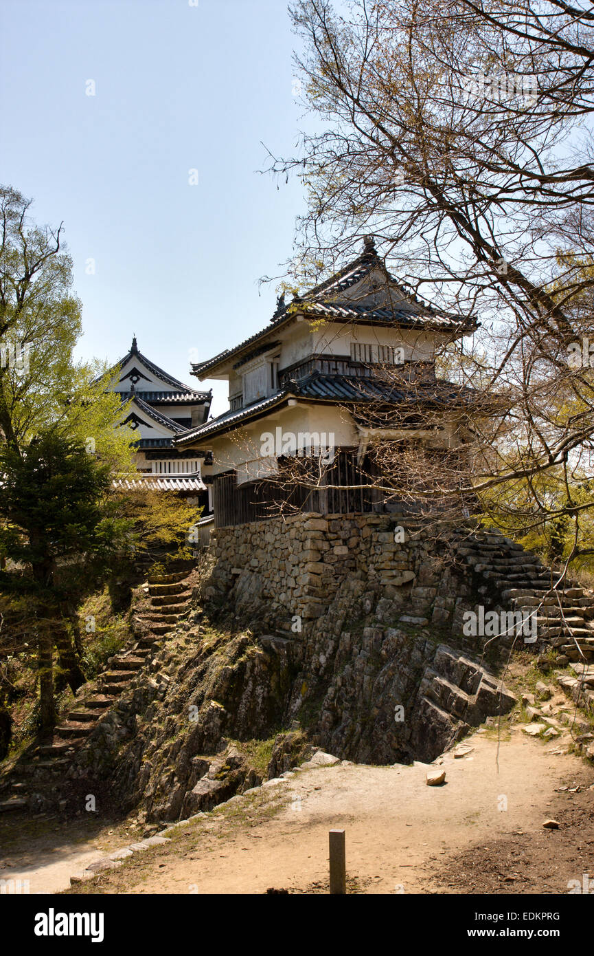 Bitchu Matsuyama, AKA Takahashi, a mountain top castle. The two story ...
