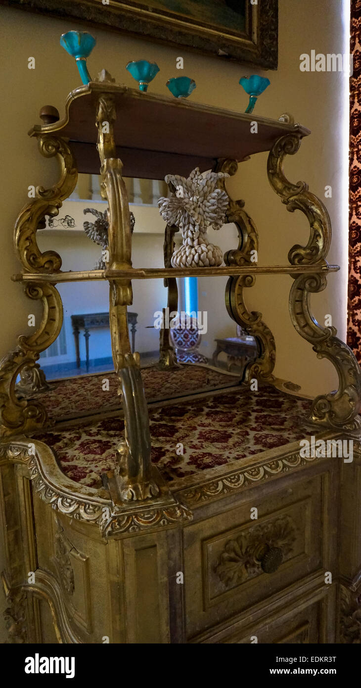Abbey with garden and house in countryside of Florence, Tuscany Italy ...