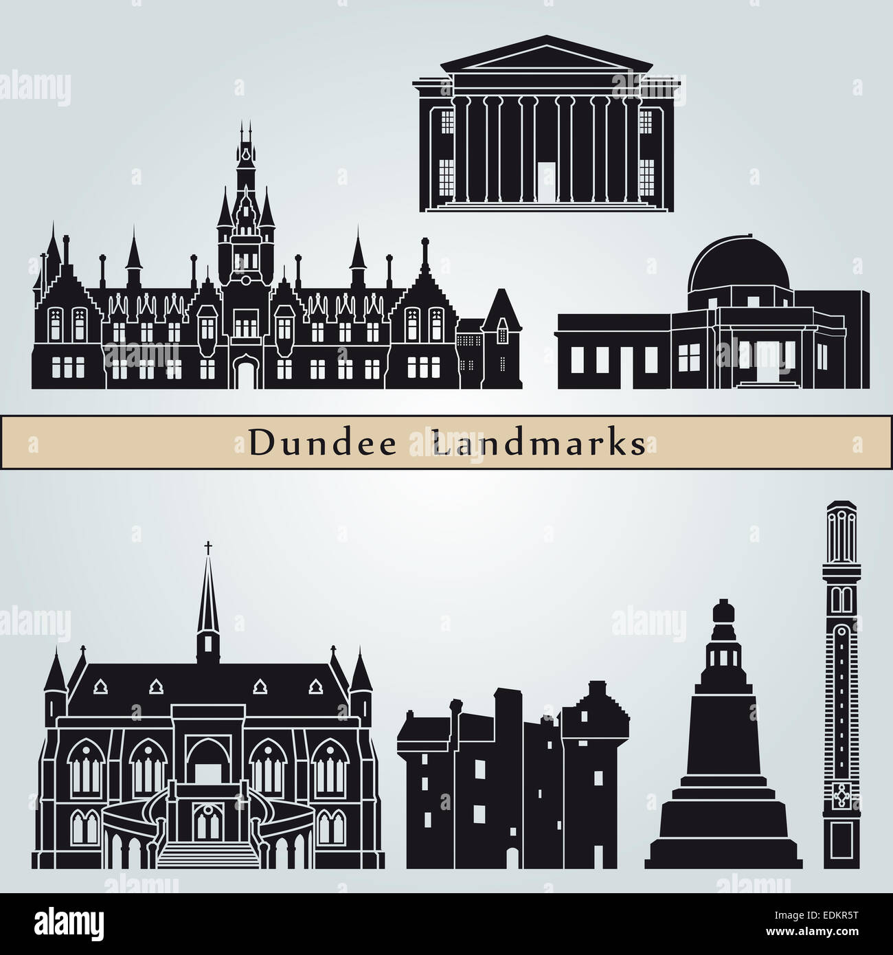 Dundee landmarks and monuments Stock Photo - Alamy