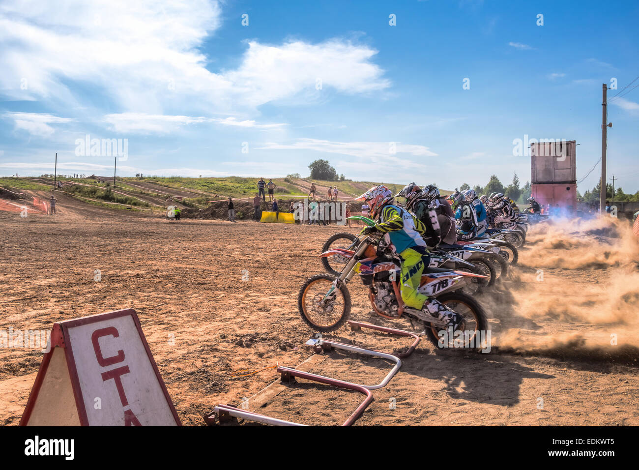 Motocross Race Start Line High Resolution Stock Photography and Images ...