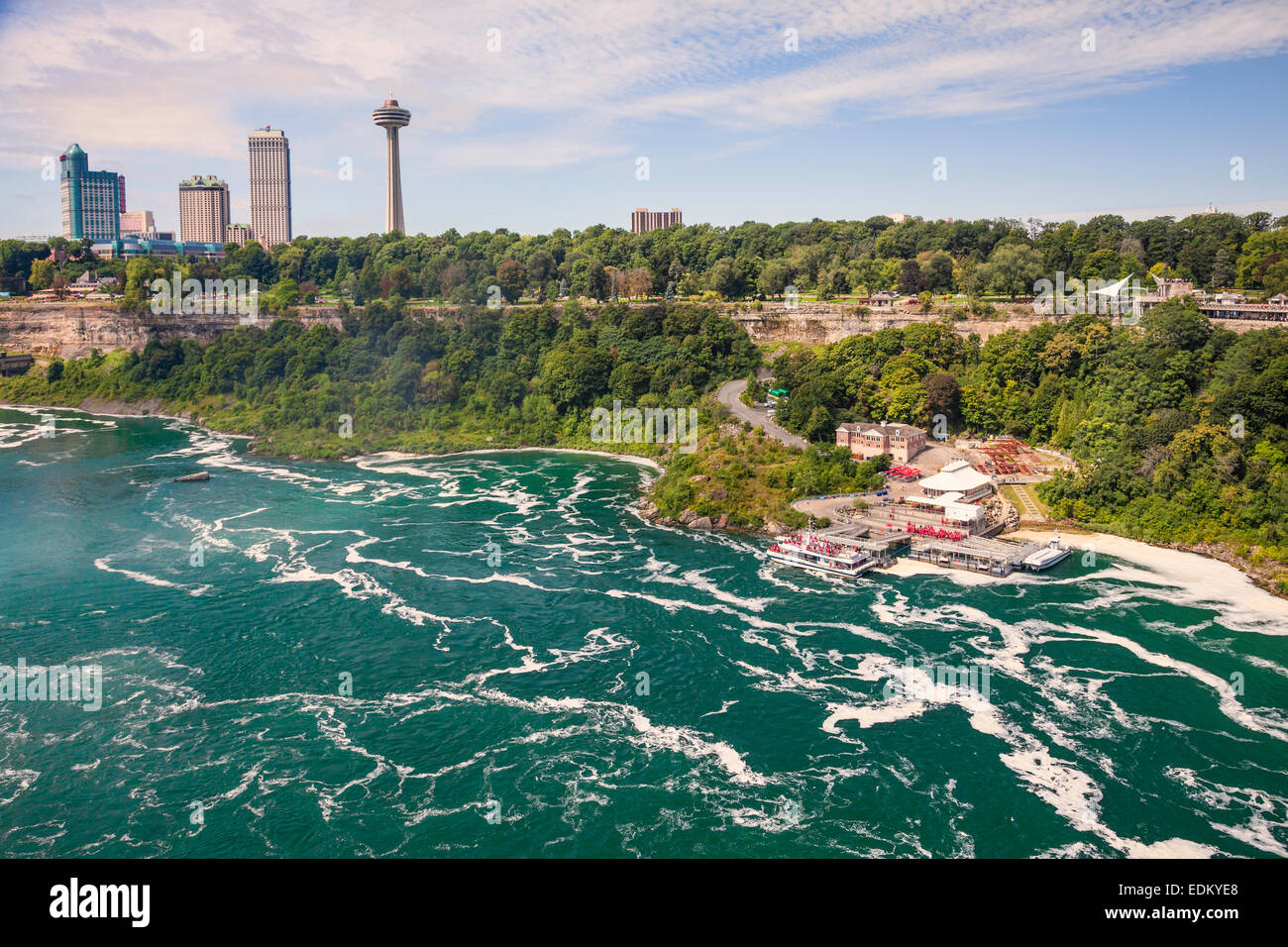 Niagara Falls as seen from the Niagara Falls State Park in New York ...