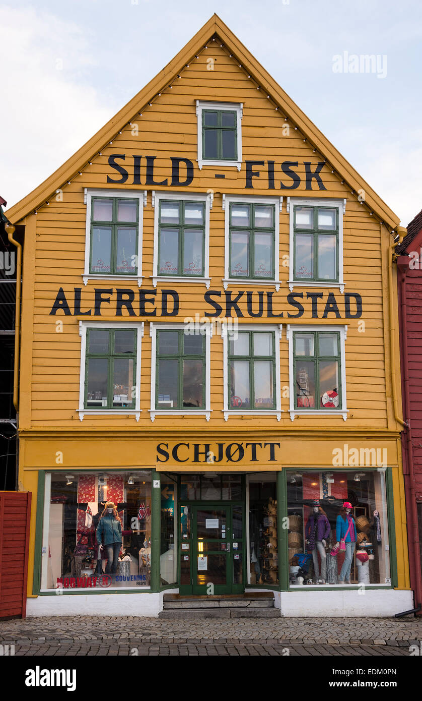 Sild fisk shop in old bryggen hi-res stock photography and images - Alamy