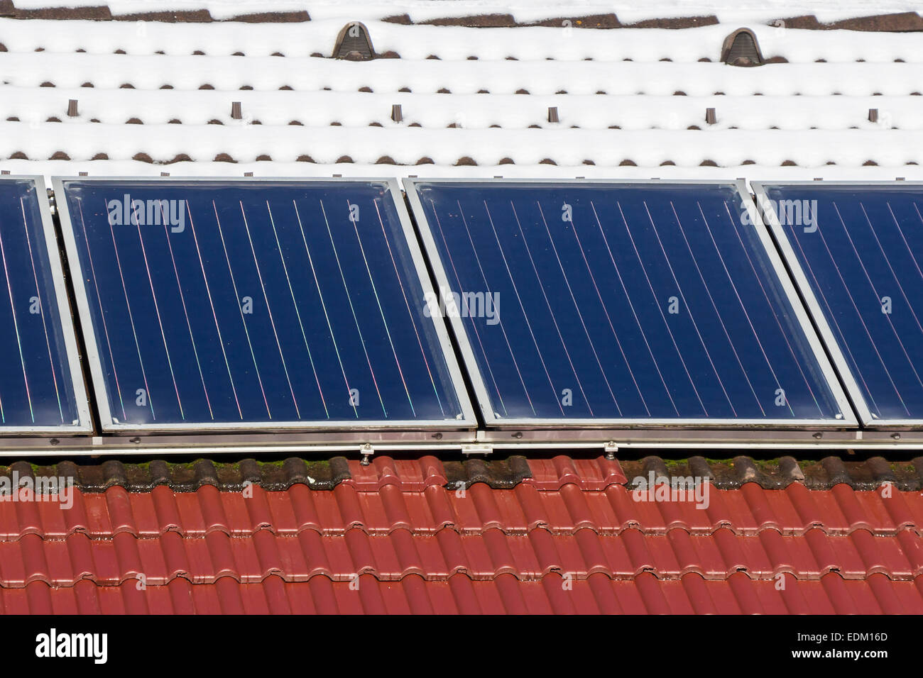 Solar panel cells and reflection hi-res stock photography and images ...