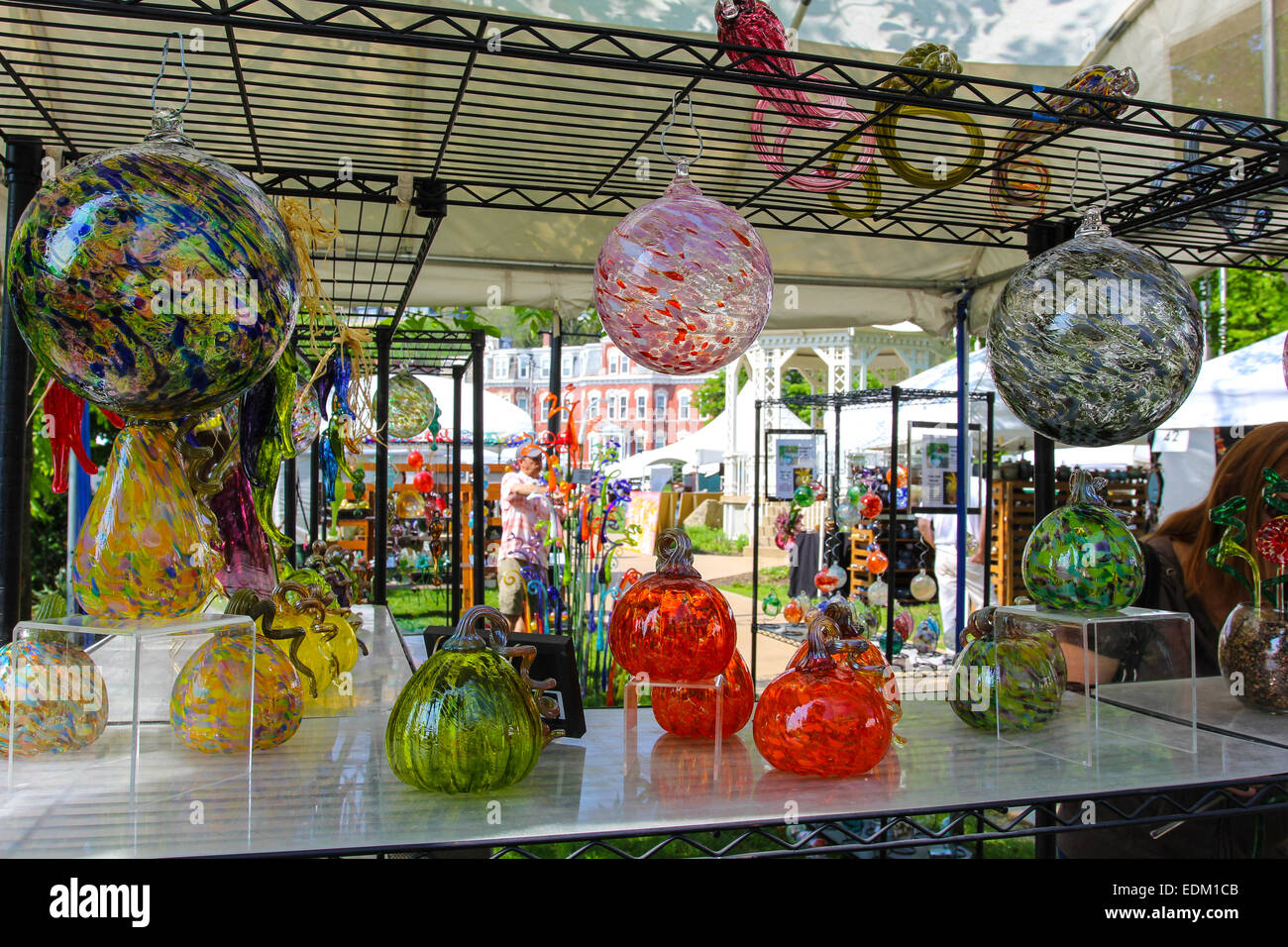 Colored glass balls hi-res stock photography and images - Alamy