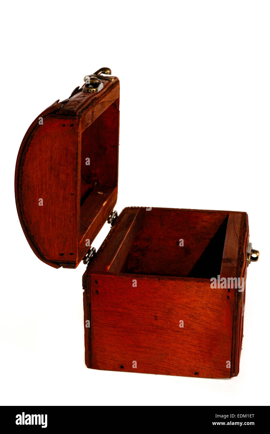 empty treasure chest isolated Stock Photo - Alamy