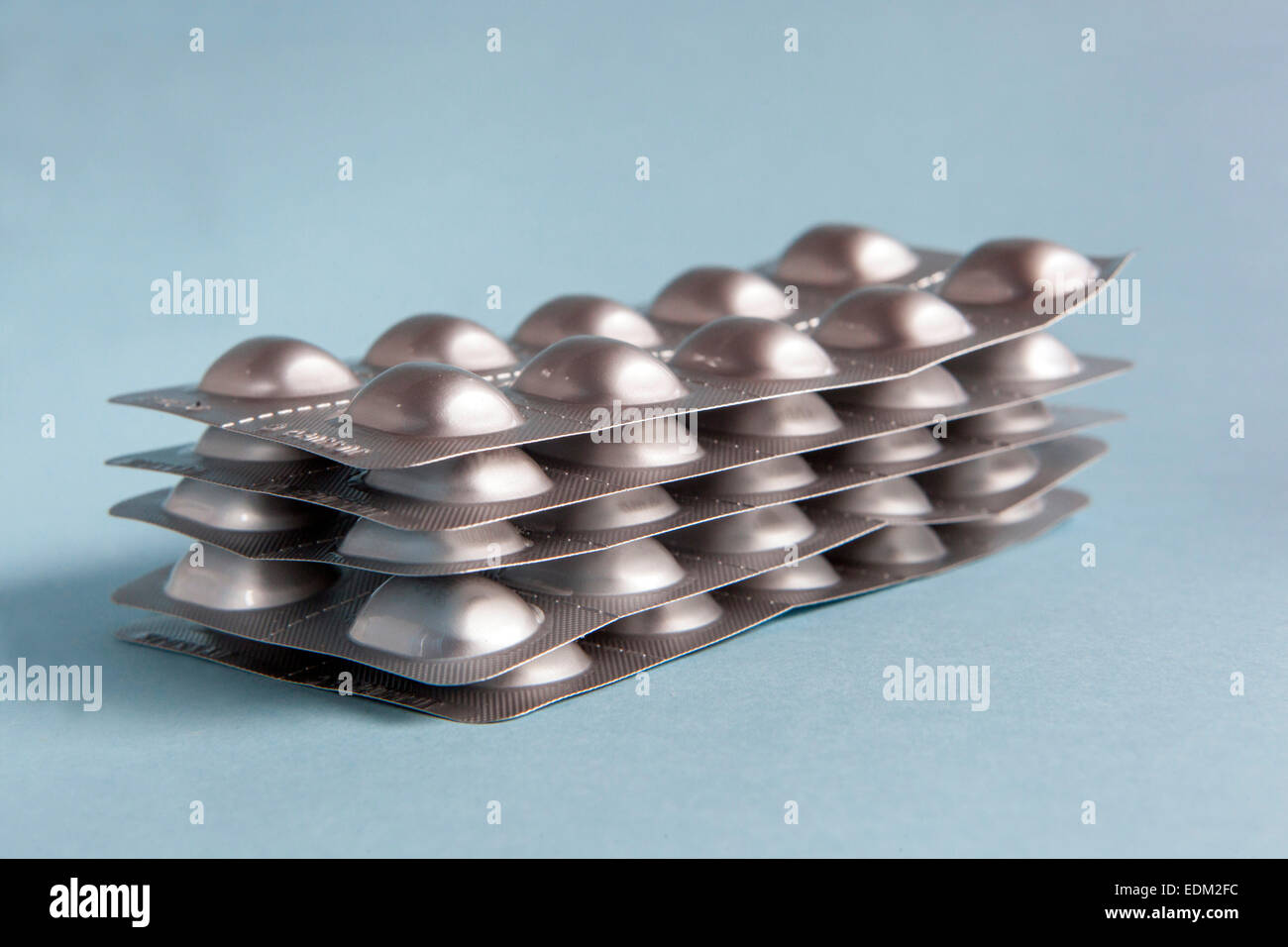 Stacked Pills in blister pack Stock Photo - Alamy