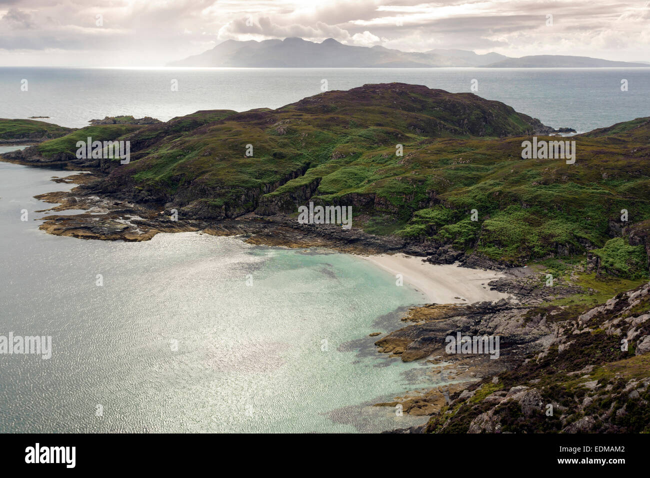 point of sleat and view to rum isle of skye Stock Photo - Alamy