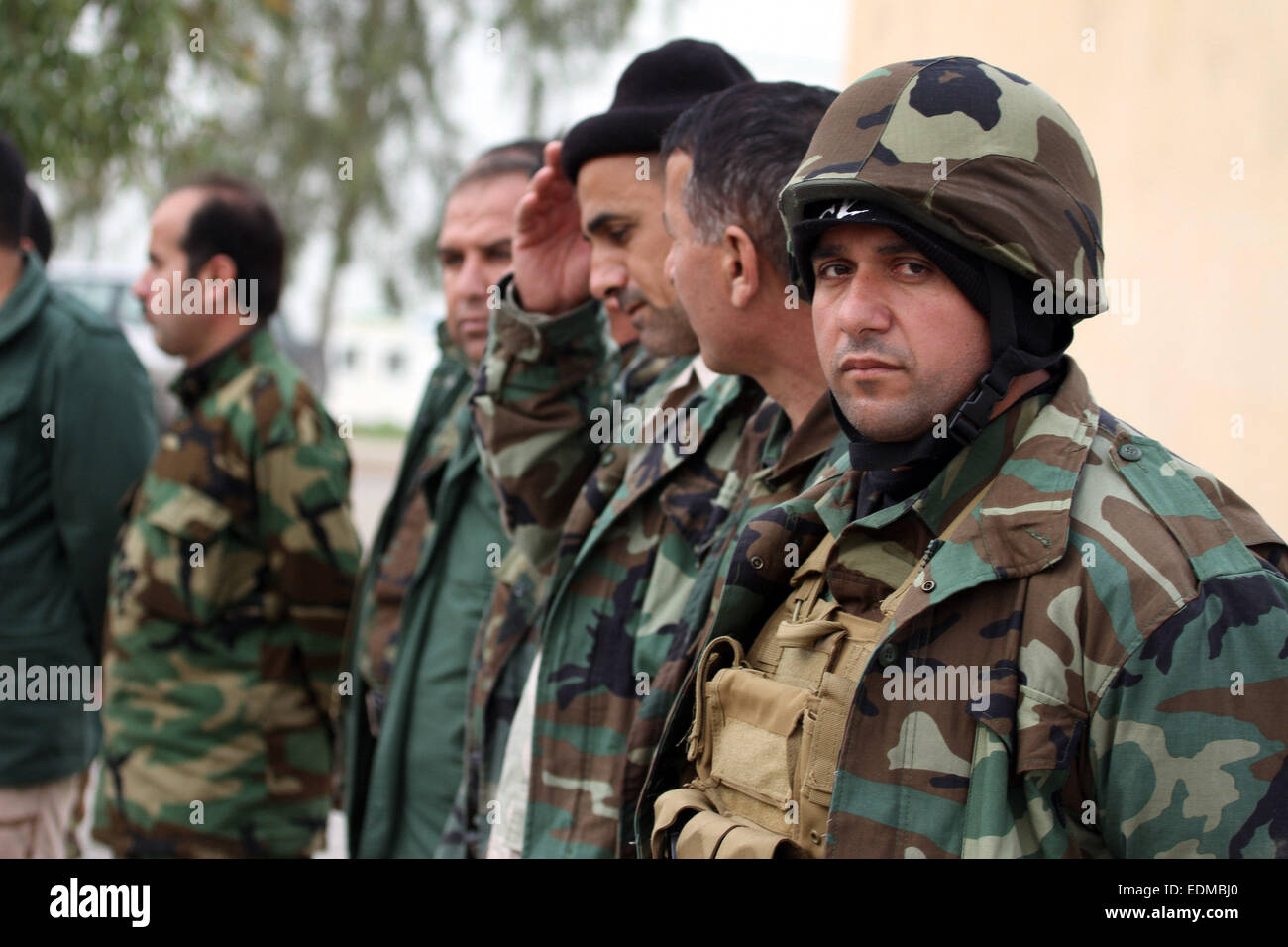 Mosul, Iraq. 7th Jan, 2015. Military forces to train government-backed ...