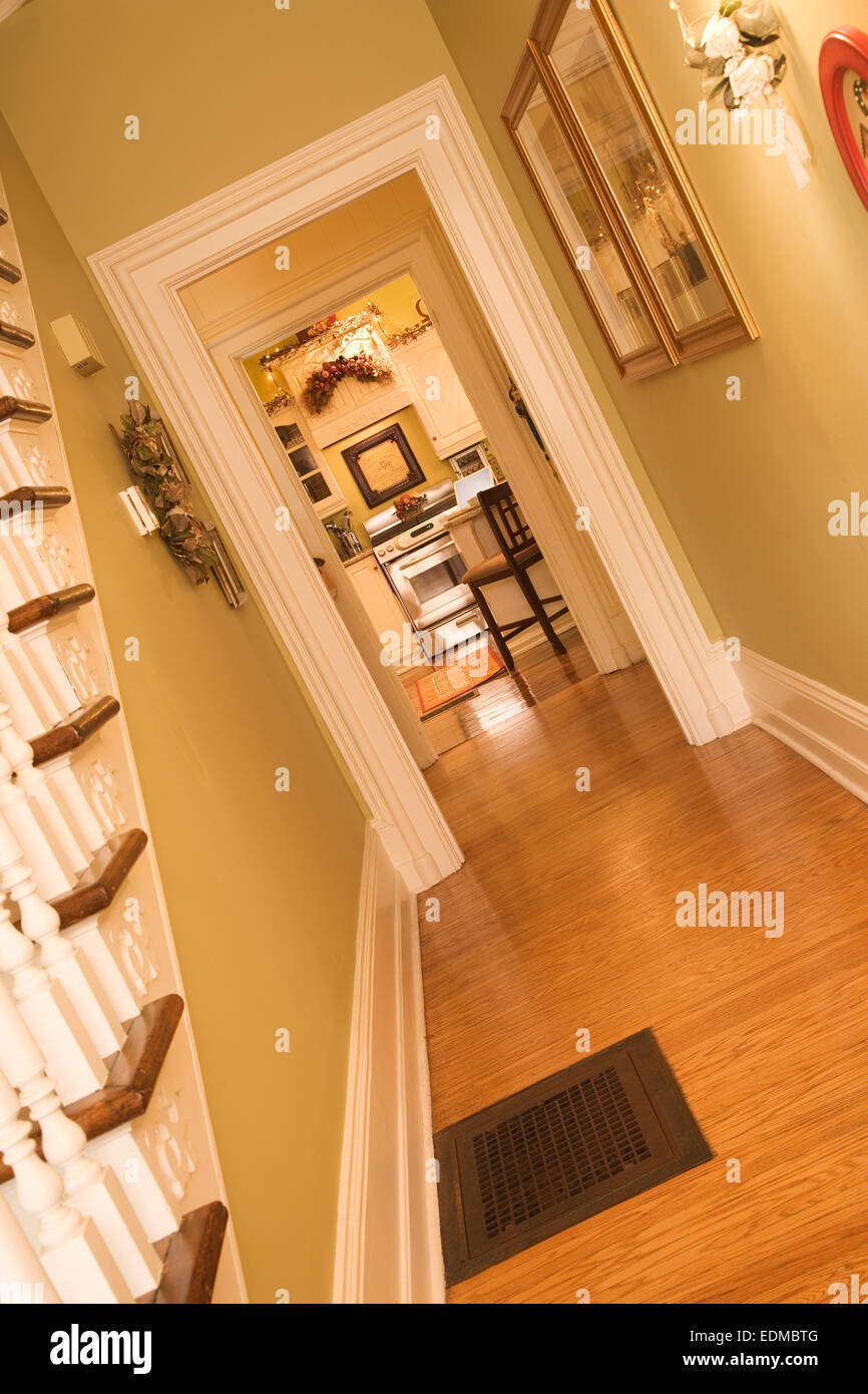 Interior hallway of house Stock Photo - Alamy