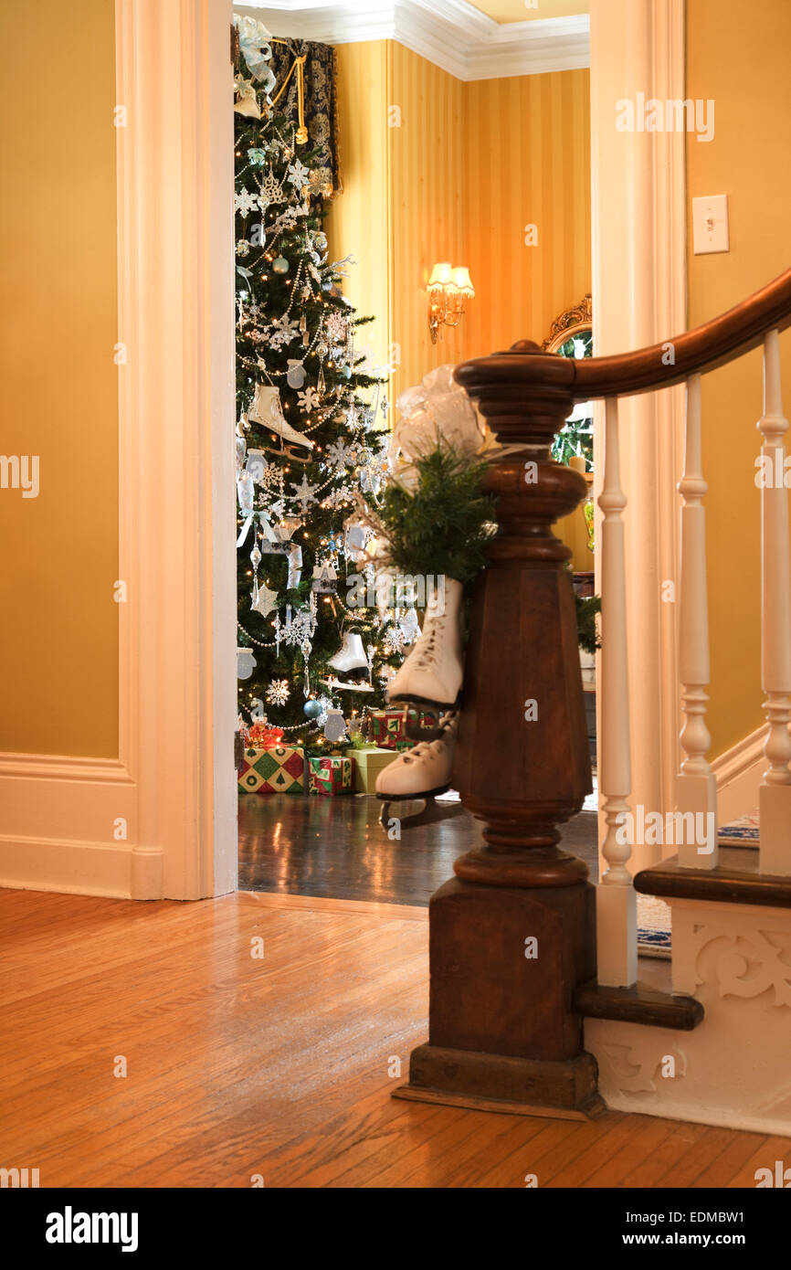 Interior hallway of house Stock Photo - Alamy