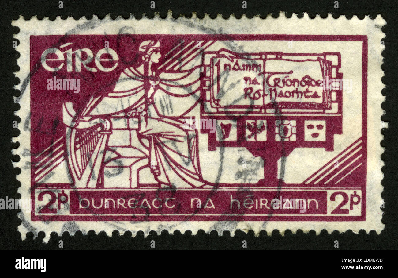 Ireland, postage stamp Stock Photo - Alamy