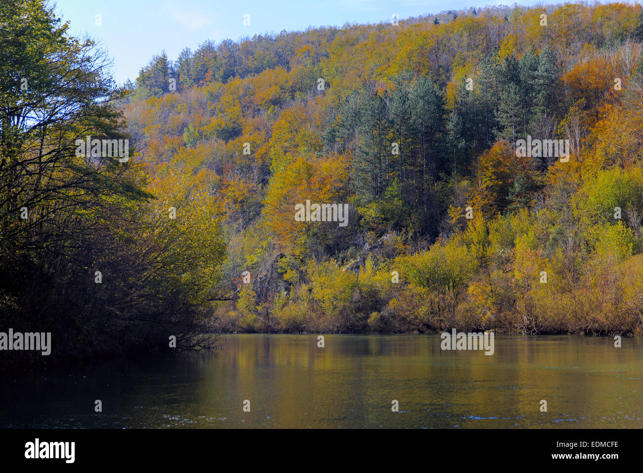 lika river croatia landscape fall water Stock Photo - Alamy