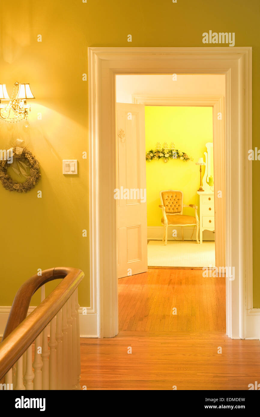 Interior hallway of home Stock Photo - Alamy