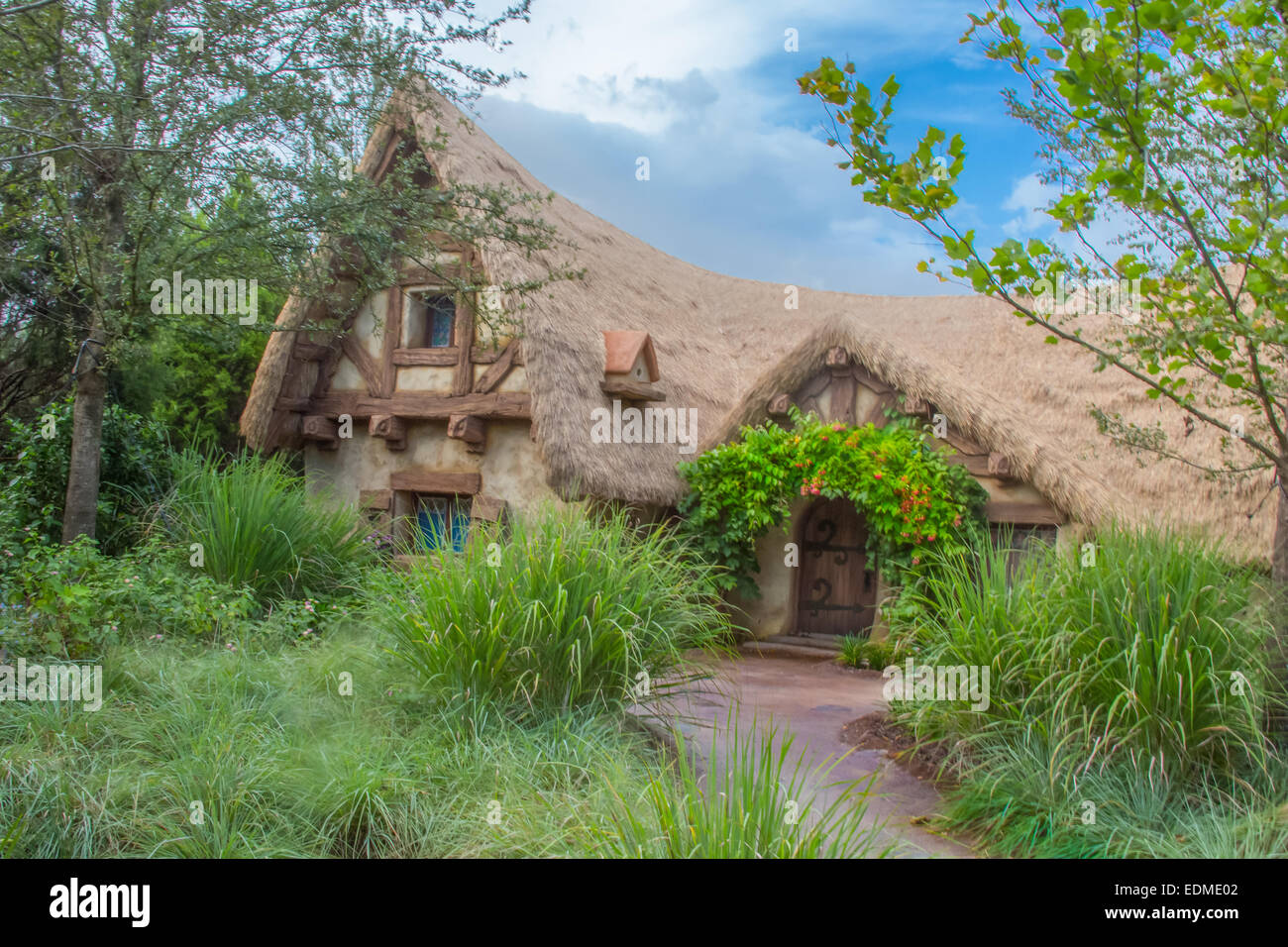 Snow White Cottage Stock Photo - Alamy