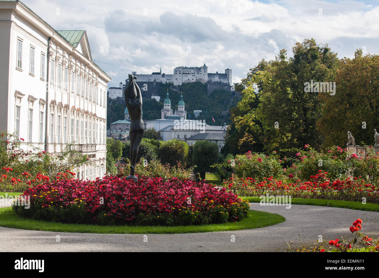 Statue in mirabell gardens salzburg hi-res stock photography and images ...