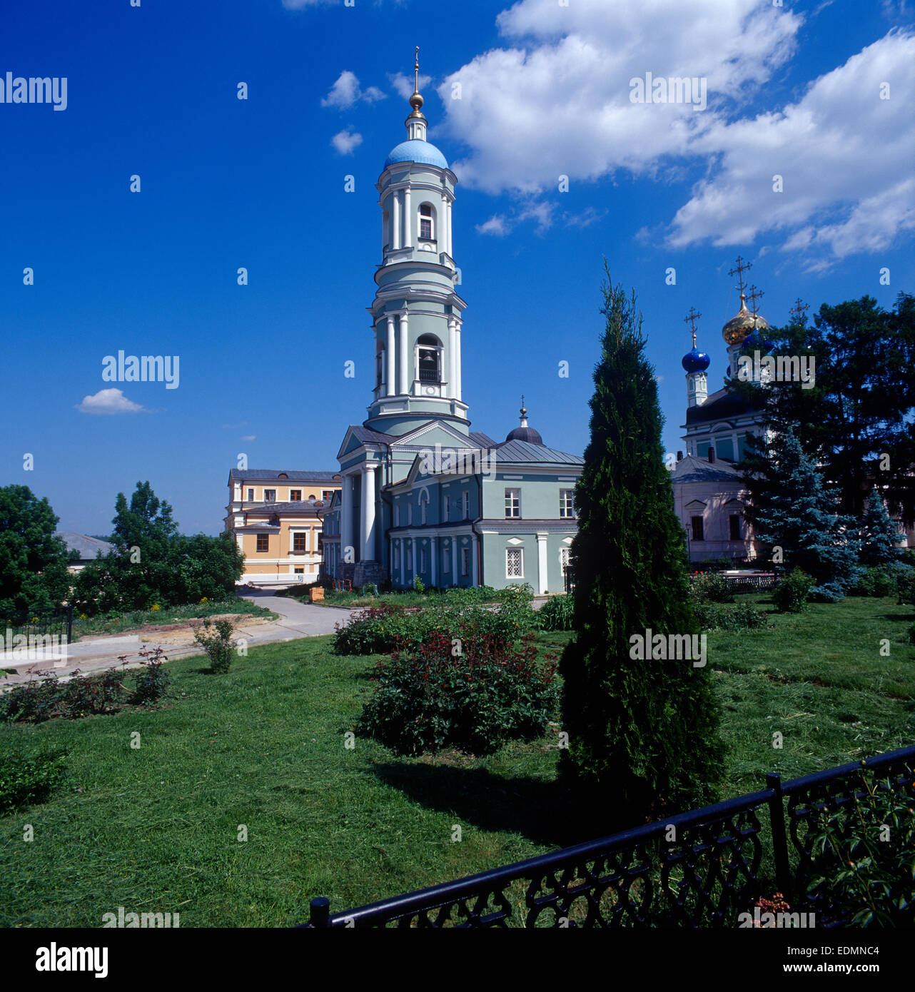 Bell tower in Optina Pustyn Stock Photo - Alamy