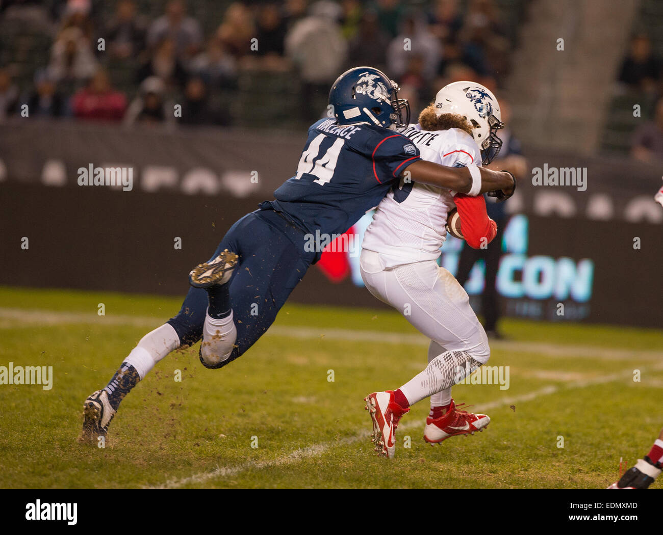 Carson, CA. 4th Jan, 2015. East Coast Blue team captain, and Notre Dame ...