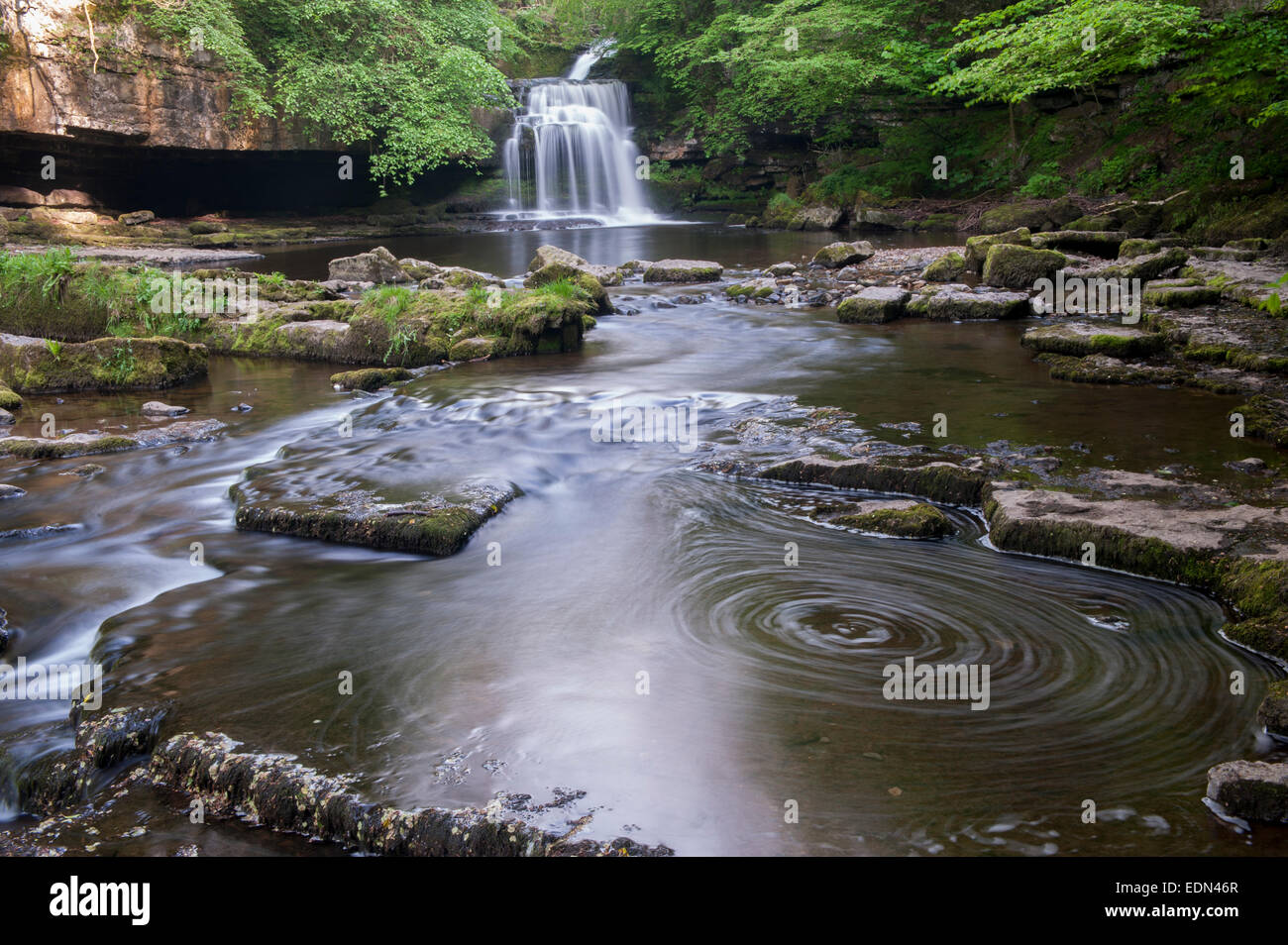 Cauldron Falls at West Burton in Wensleydale, UK Stock Photo - Alamy
