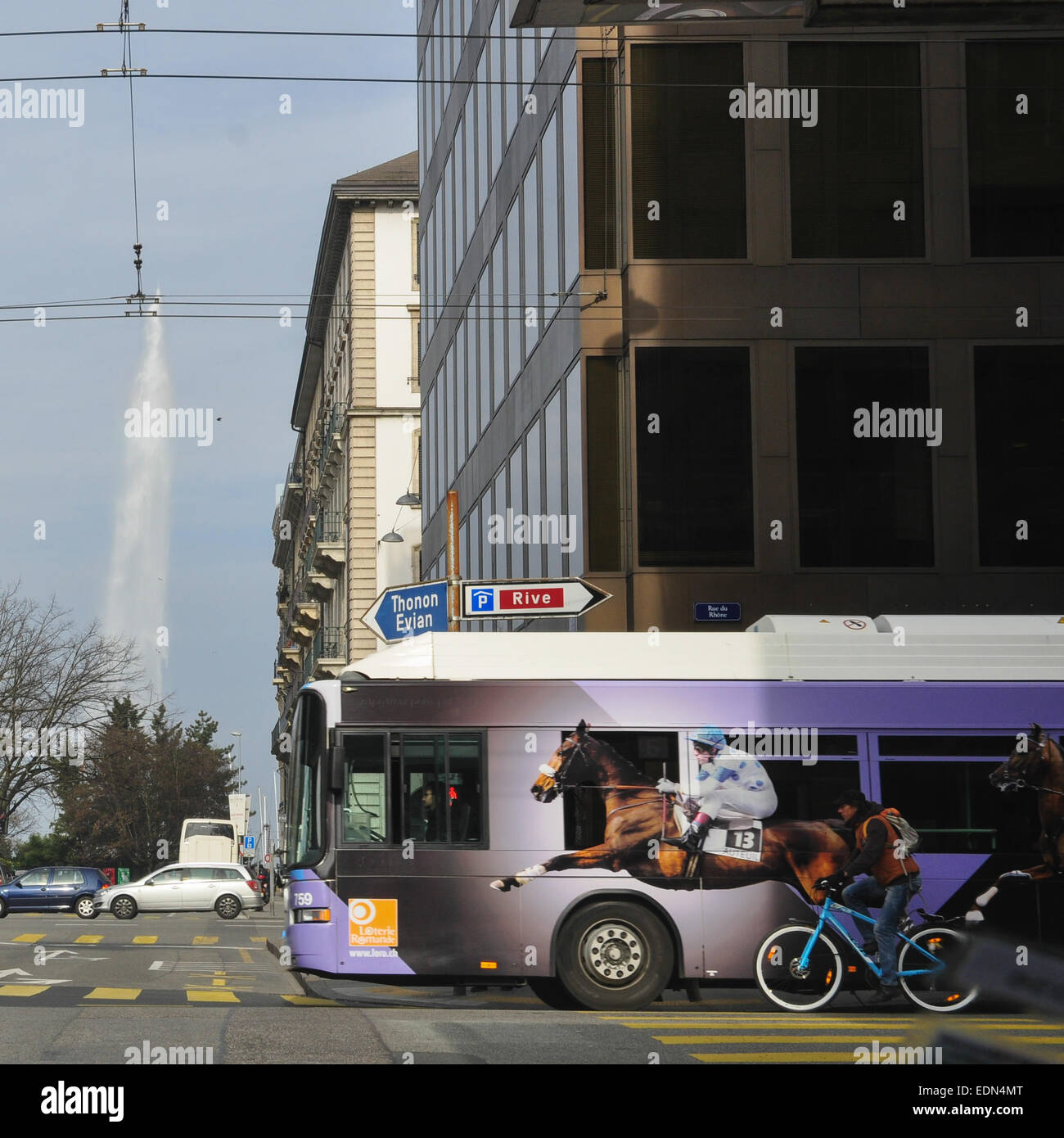 Switzerland traffic road hi-res stock photography and images - Alamy