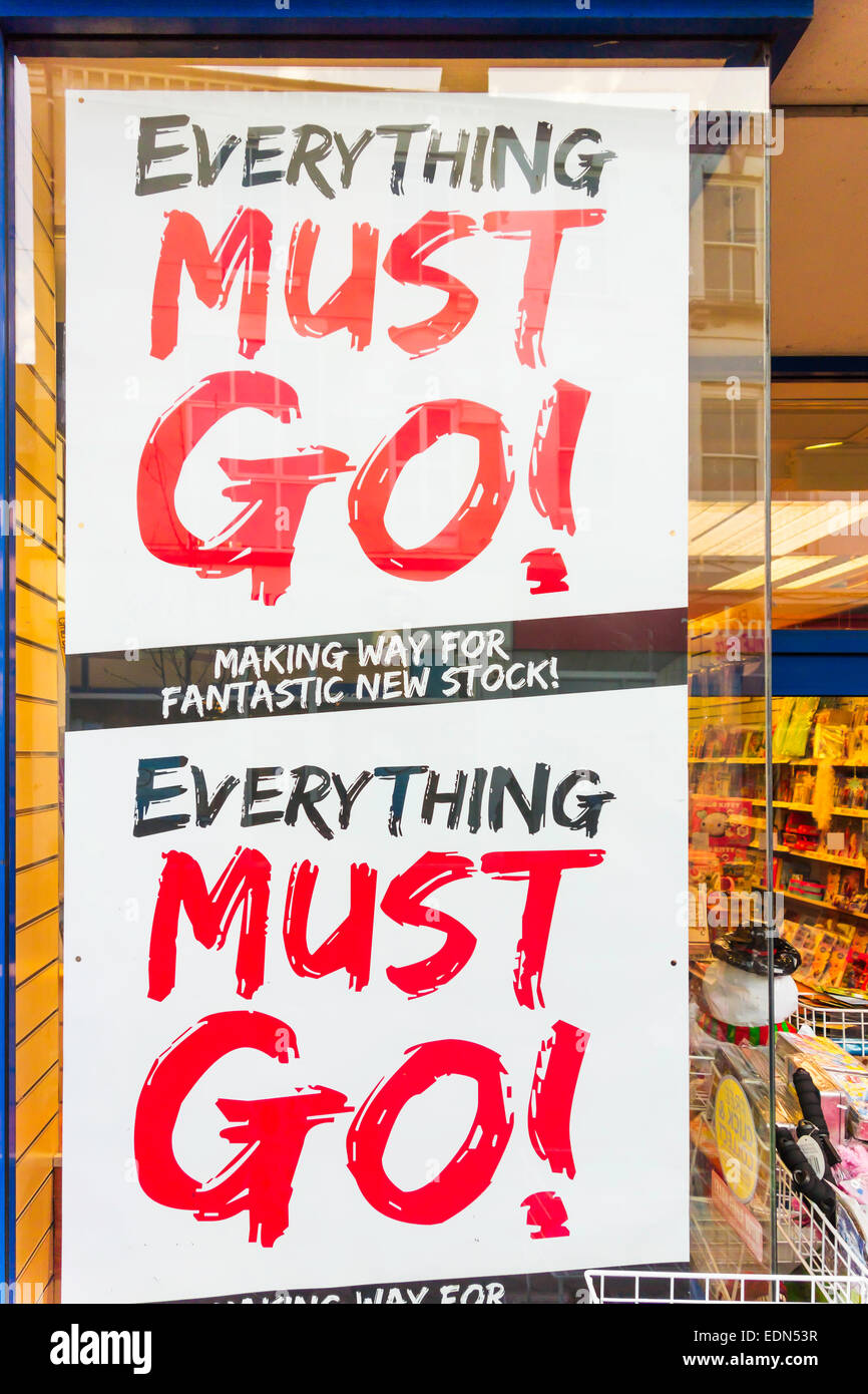 Everything Must Go High Resolution Stock Photography and Images - Alamy