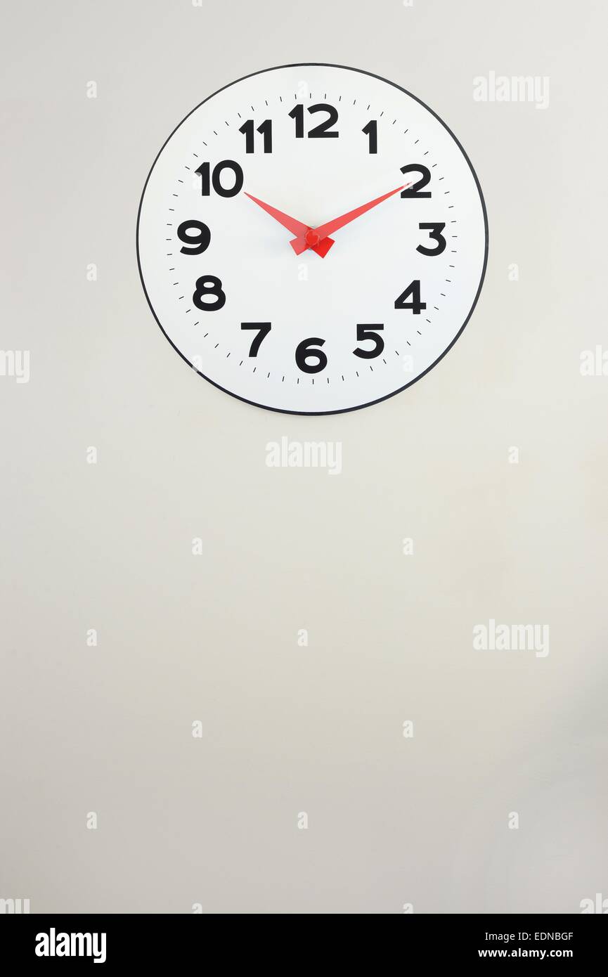 A close up shot of an analogue clock Stock Photo - Alamy